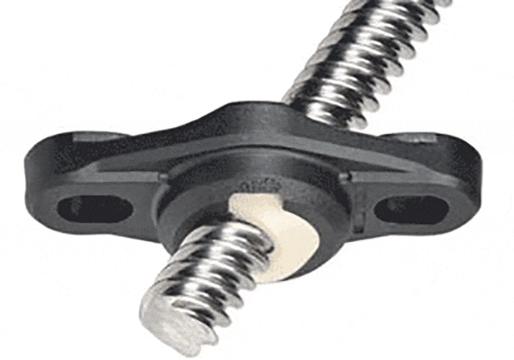 DryLin® spherical lead screw nut with flange housing